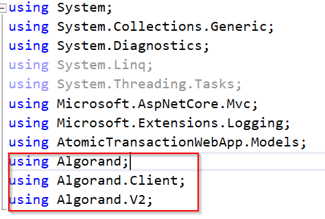 Atomic Transactions Web and Console Applications | Algorand Developer Portal